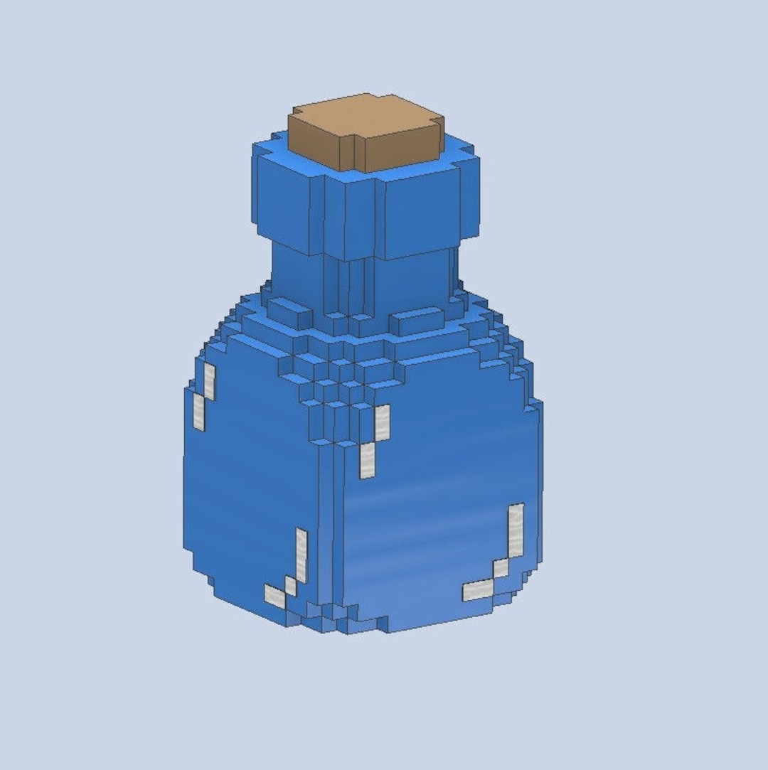 Life-size Minecraft Potion Bottle Water Bottle - Etsy