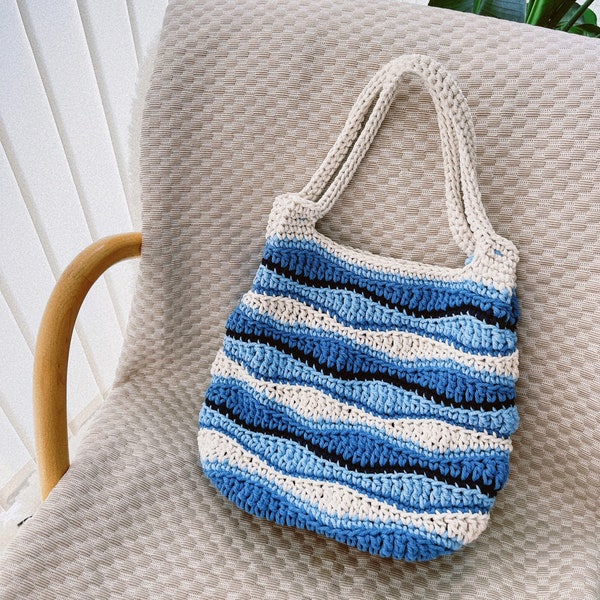 Crochet Wave Bag Pattern - Etsy