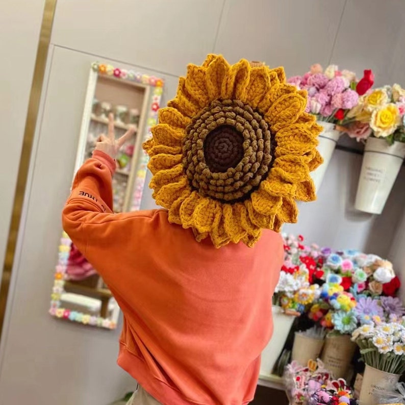 Big Sunflower Crochet Pattern Crochet Flower Pattern Hanging - Etsy