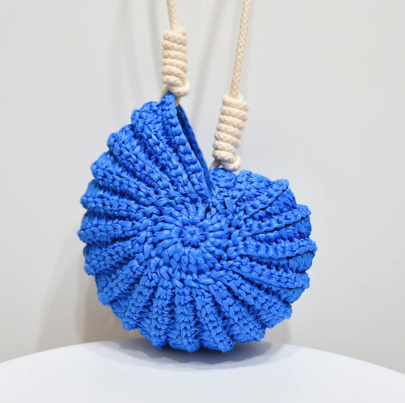 Conch Shell Bag Crochet Pattern Summer Sea Shell-shaped Crochet Bag Sea ...
