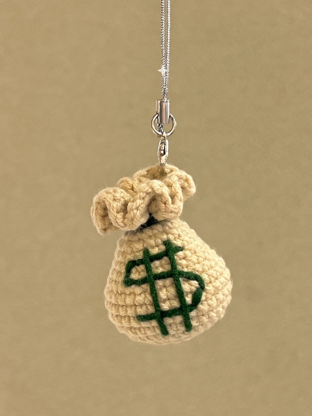 Dollar Sign Money Bag Crochet Pattern Money Sack Amigurumi Keychain ...