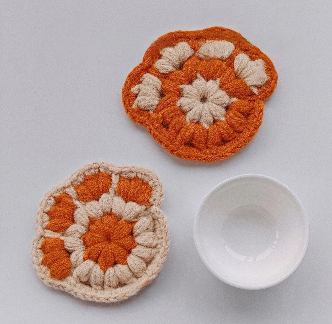 Orange Paw Coaster Crochet Pattern - Autumn Cat Paw Coaster Kids Gifts ...