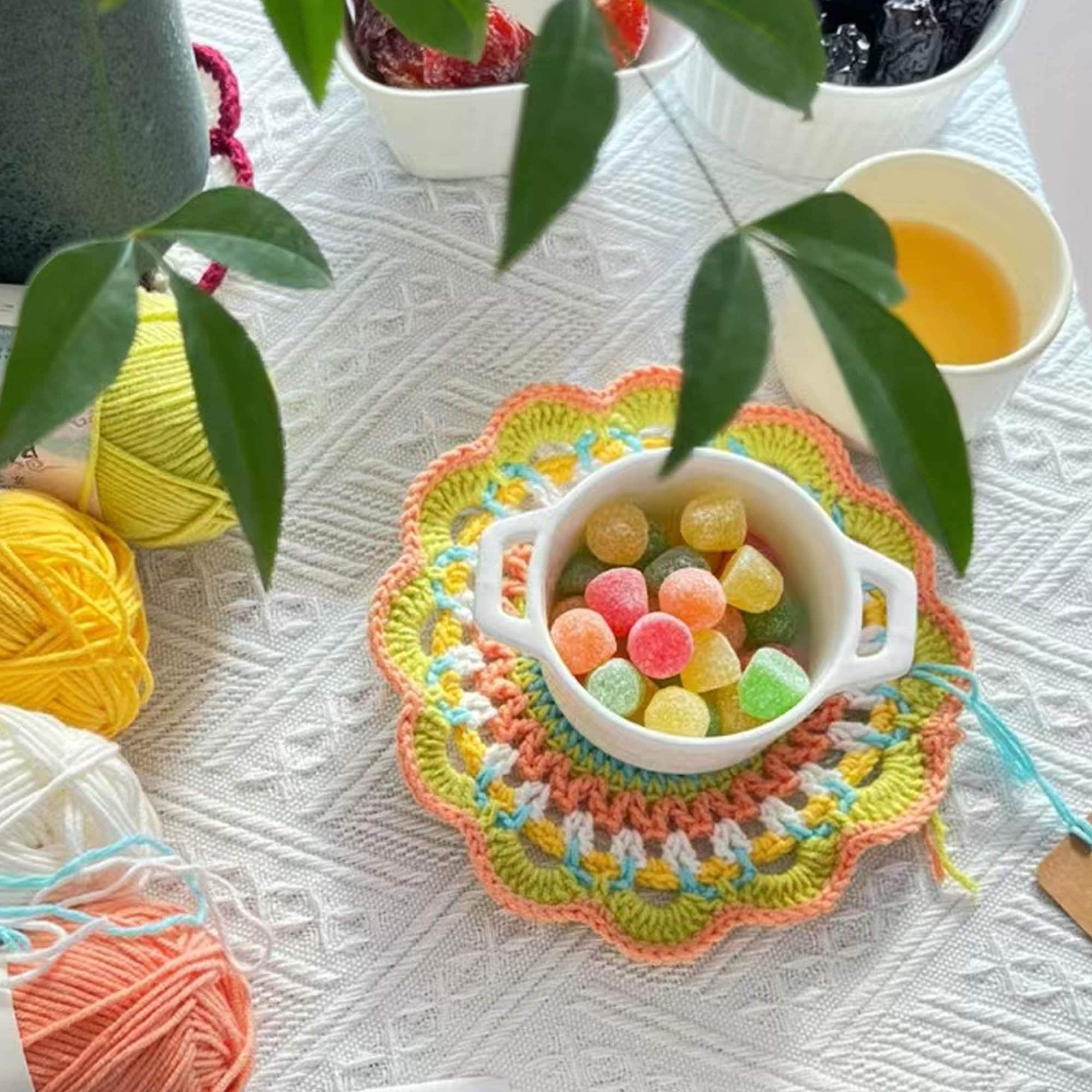 Mandala Coaster Crochet Pattern Datura Style Handmade Craft - Etsy