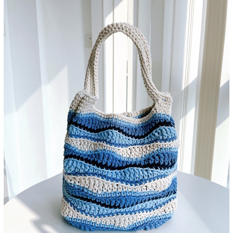 Summer Beach Wave Bag Crochet Pattern Only Download PDF - Etsy