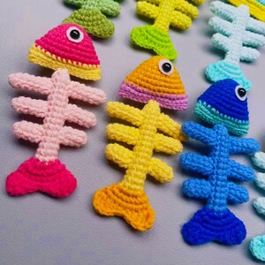 Fish Bones Crochet Pattern - Dead Fish Amigurumi Pattern Cat Toy DIY ...