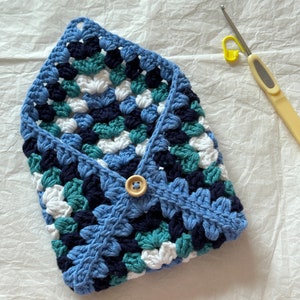Granny Square Card Holder Crochet Pattern, Crochet Wallet Pattern ...