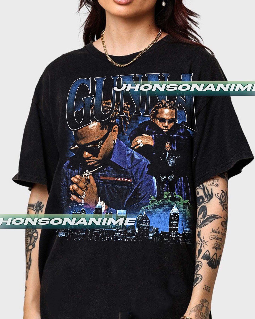 Limited Gunna Drip or Drown Vintage T-shirt, Unisex Softstyle T-shirt ...