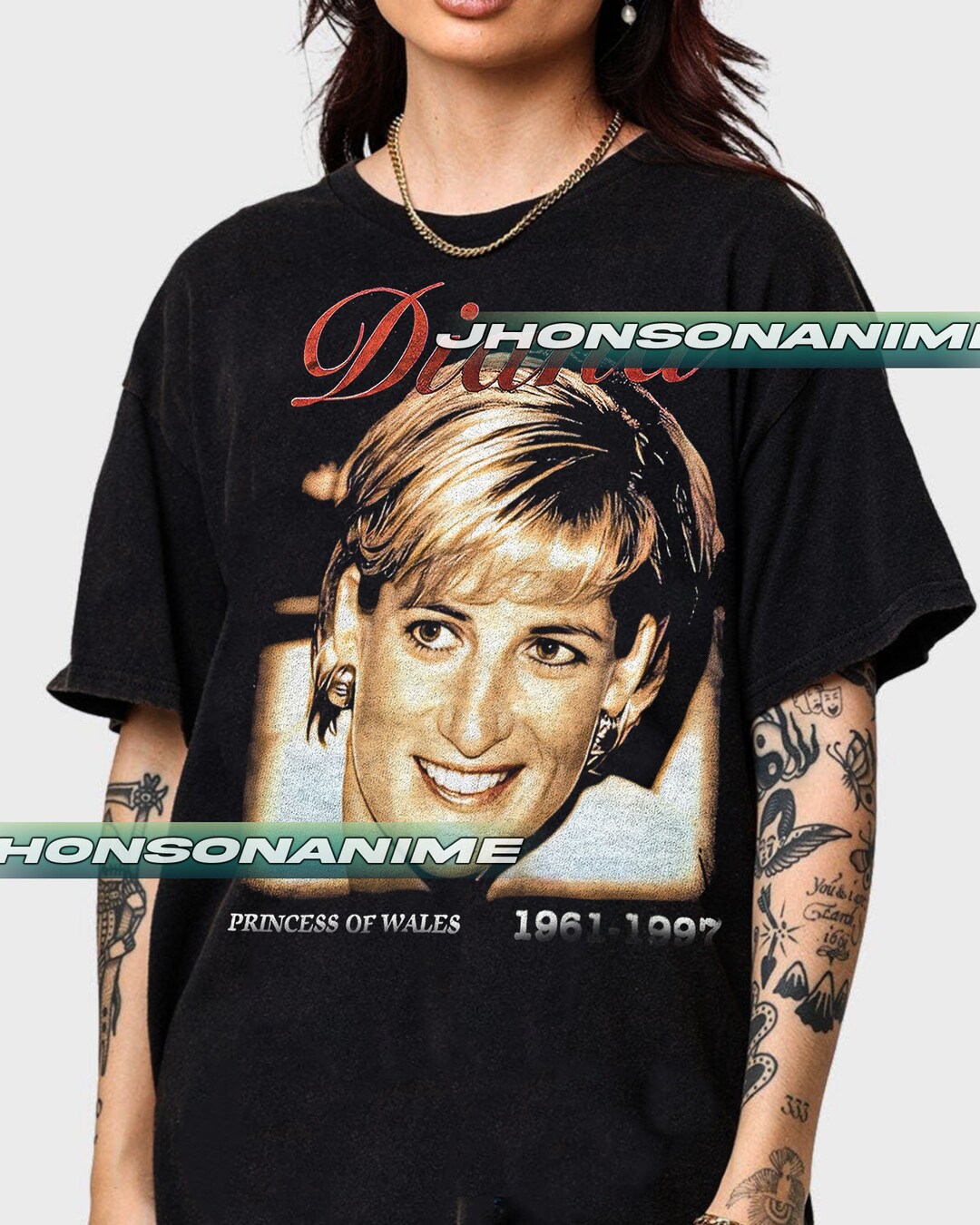 Lady Diana Princess of Wales 90s Gift Tee Style Gamer Cult Meme Movie ...
