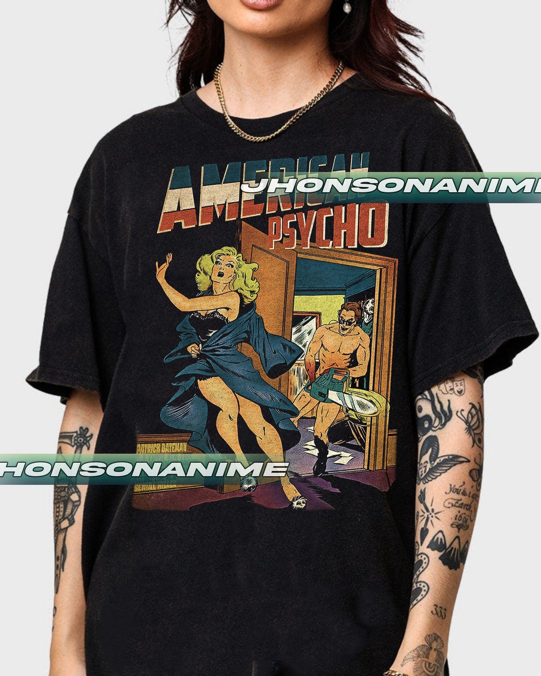 Retro Patrick Bateman Shirt -american Psycho Shirt,patrick Bateman T ...