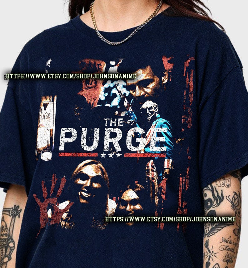 Limited the Purge Horror Movie Vintage T-shirt, Gift for Woman and Man ...