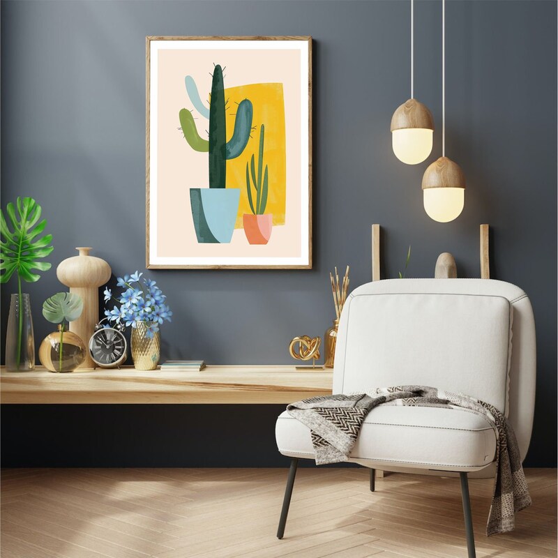 Cactus Art - Etsy