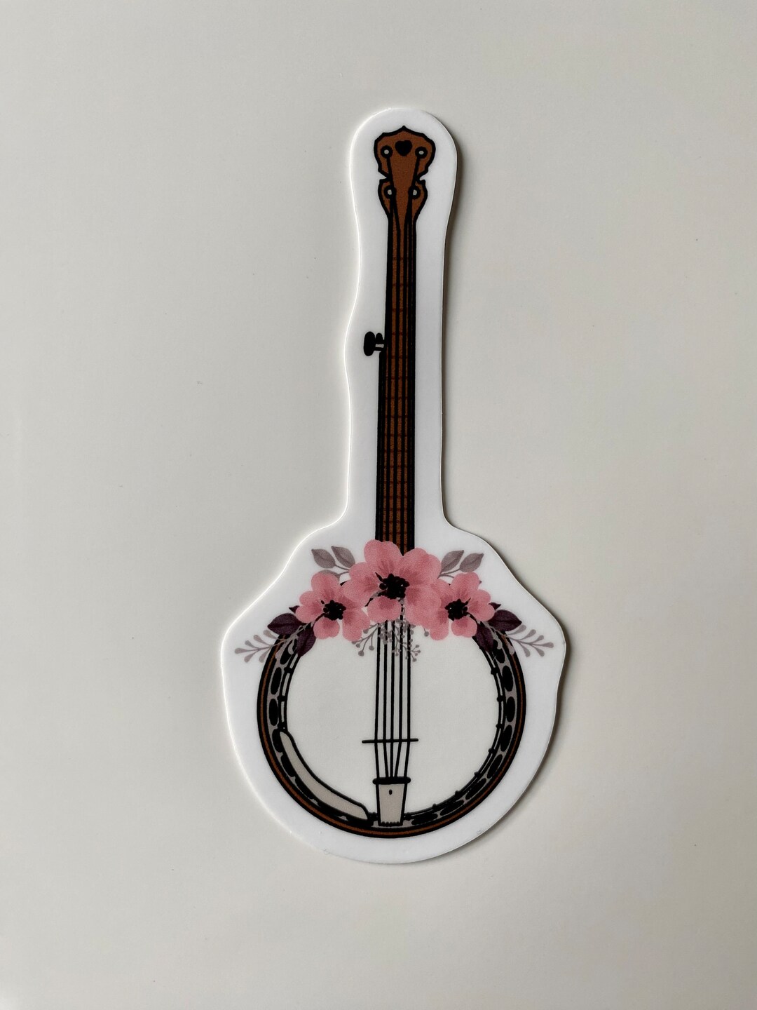 Banjo Flowers Sticker Vinyl Sticker for Laptops Phone Car - Etsy