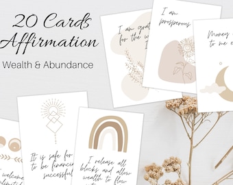 Boho Printable Affirmation Cards, Love & Relationships, Positive ...