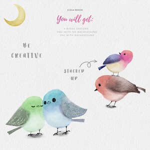 Watercolor Bird Png, Hand Drawn Watercolor Effect Digital Clip Art for ...