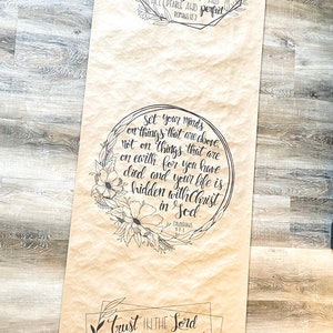 Scripture Instructions 3-in-1 Kraft Paper Banner Scroll Sign - (3) 36 ...