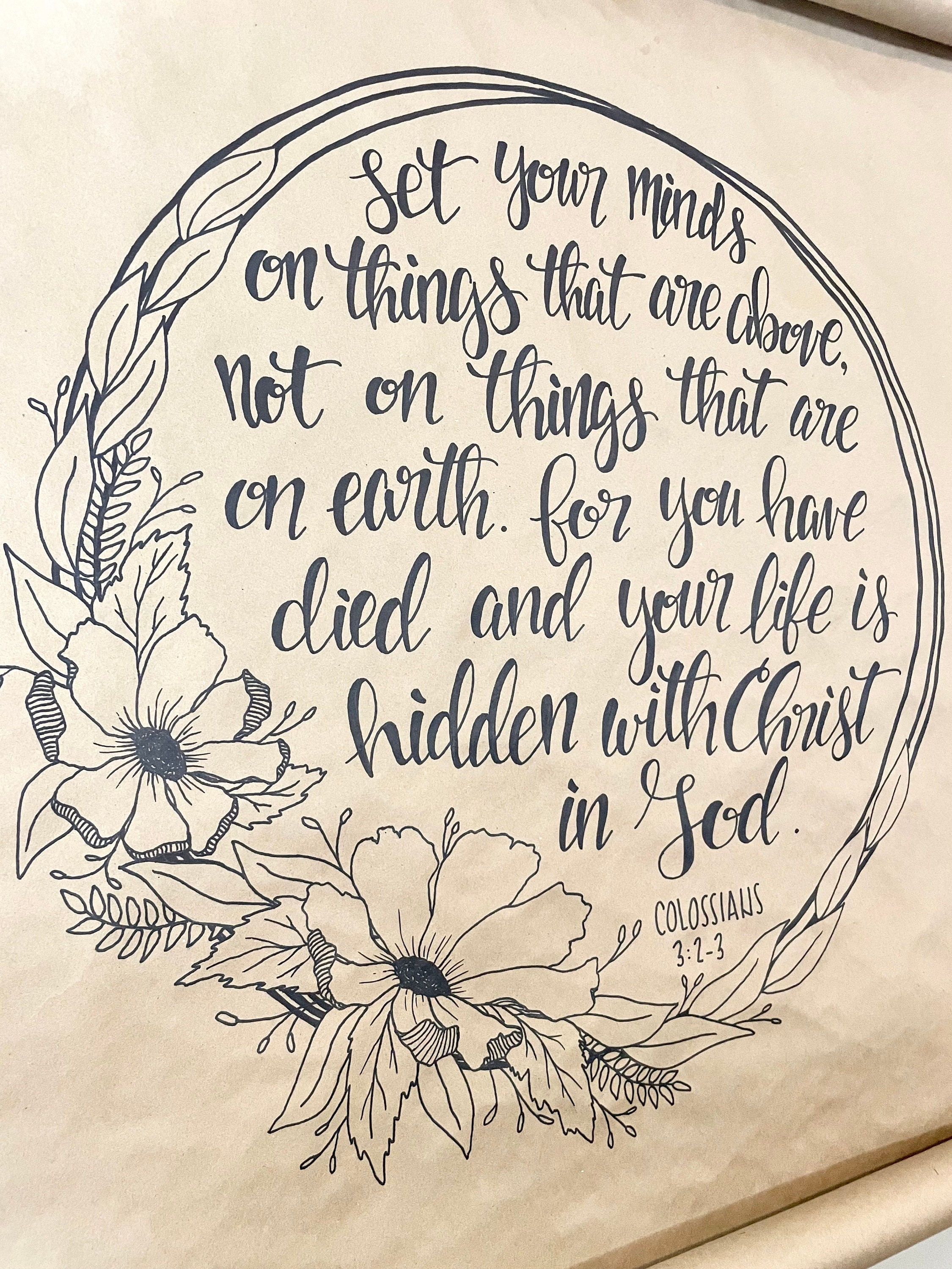 Scripture Instructions 3-in-1 Kraft Paper Banner Scroll Sign - (3) 36 ...