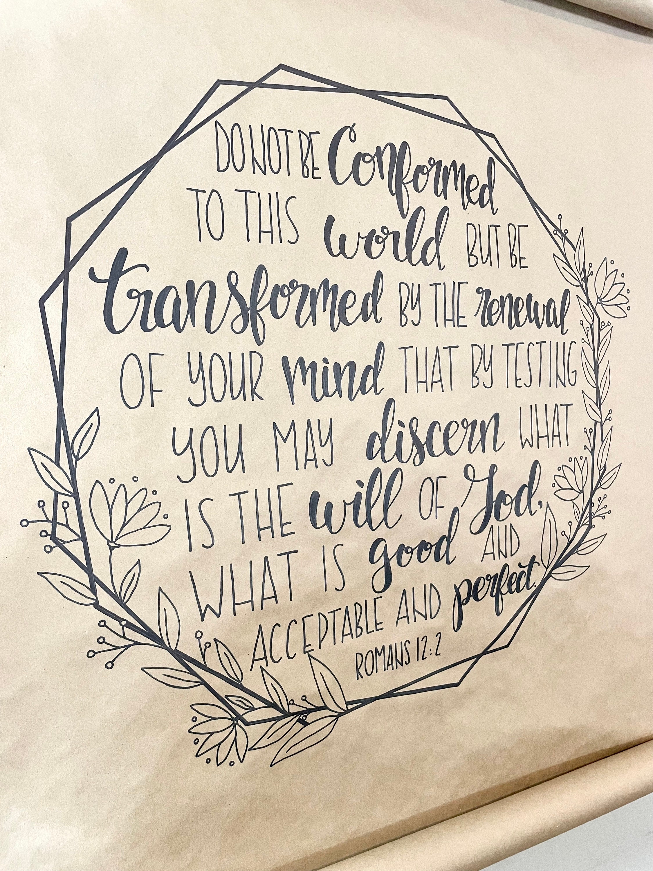 Scripture Instructions 3-in-1 Kraft Paper Banner Scroll Sign - (3) 36 ...