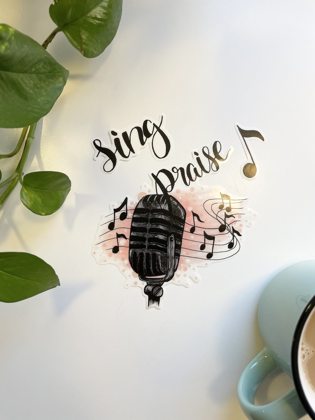 Worship Bible Journaling Sticker Set of 11 - Guitar Piano Music Praise ...