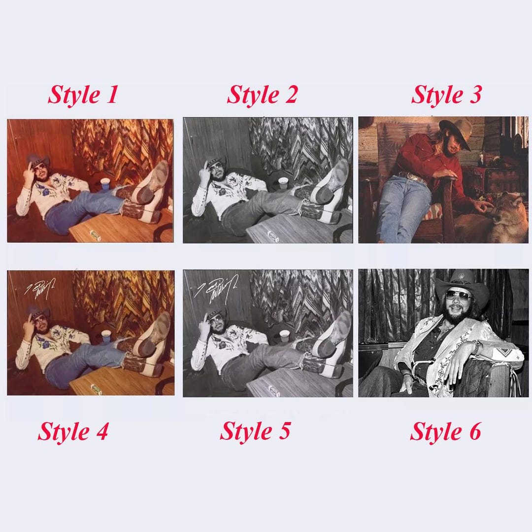 Custom Legendary Rebel - Hank Williams Jr. (outlaw Country) Vintage ...