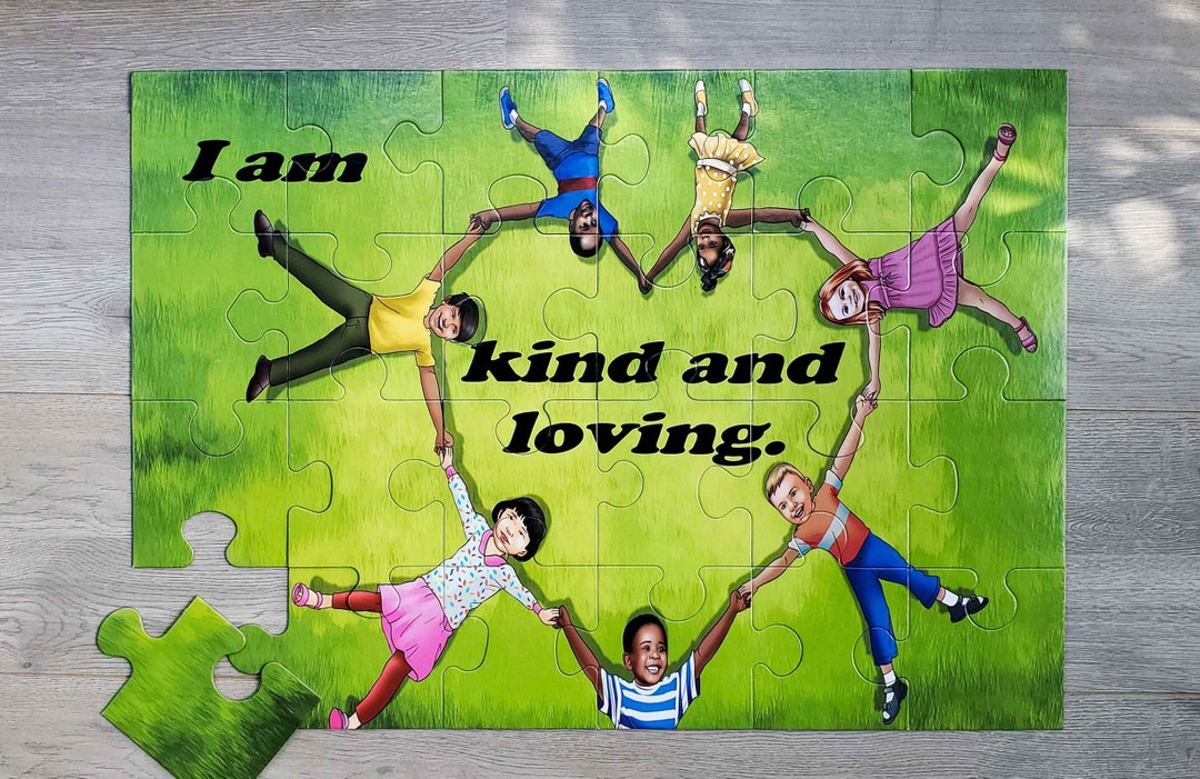 Heart - Ubuntu, Diverse, Affirmation Floor Puzzles for Kids - 24 Pieces ...