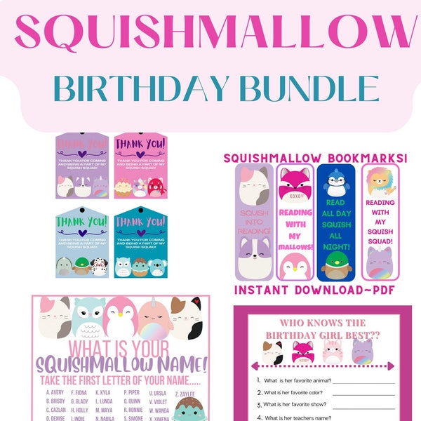 Squishmallow Tags - Etsy