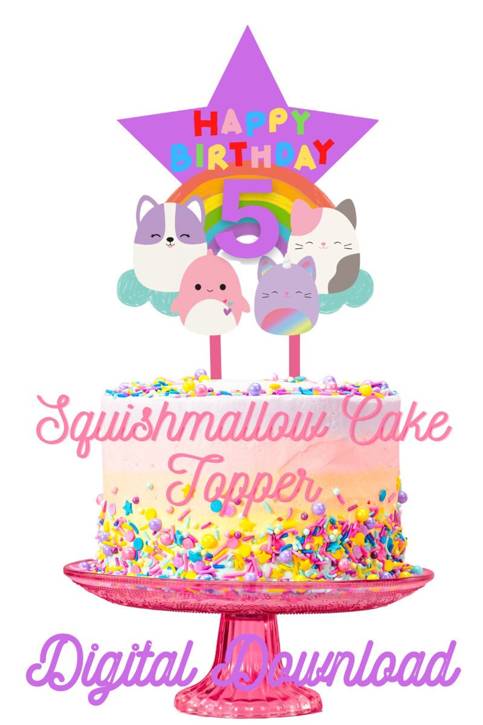 Squishmallow Cake Topper - Etsy