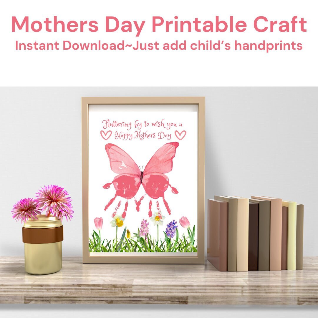 Mothers Day Craft, Mothers Day Handprint Craft, Preschool Mothers Day ...