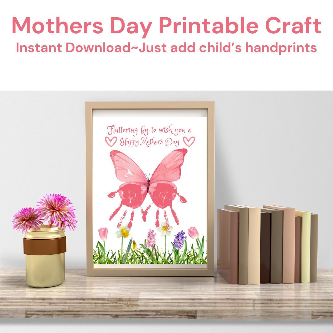 Mothers Day Craft, Mothers Day Handprint Craft, Preschool Mothers Day ...