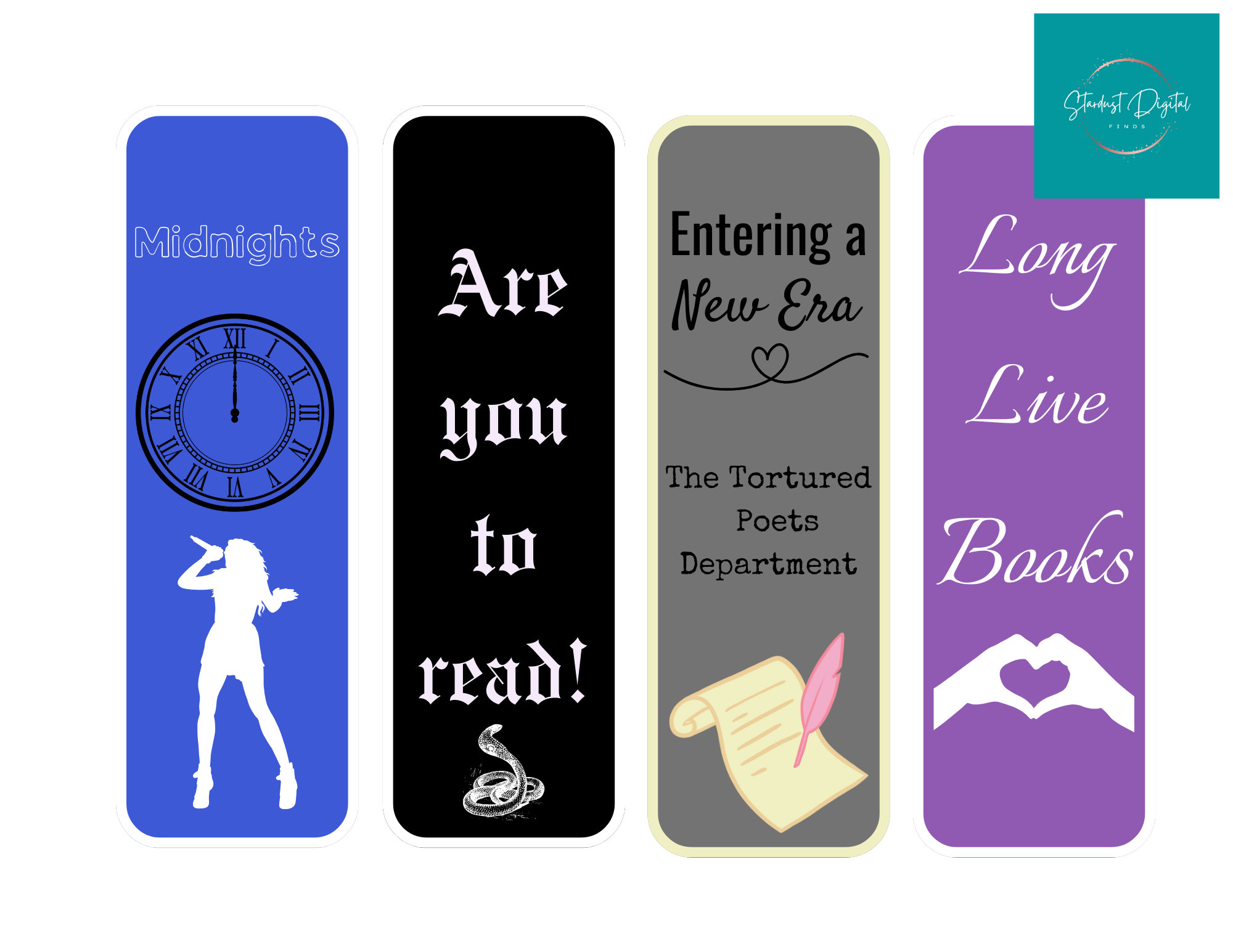 Taylor Swift Bookmarks, Eras Tour Bookmarks, Taylor Swift, TS, Swiftie ...