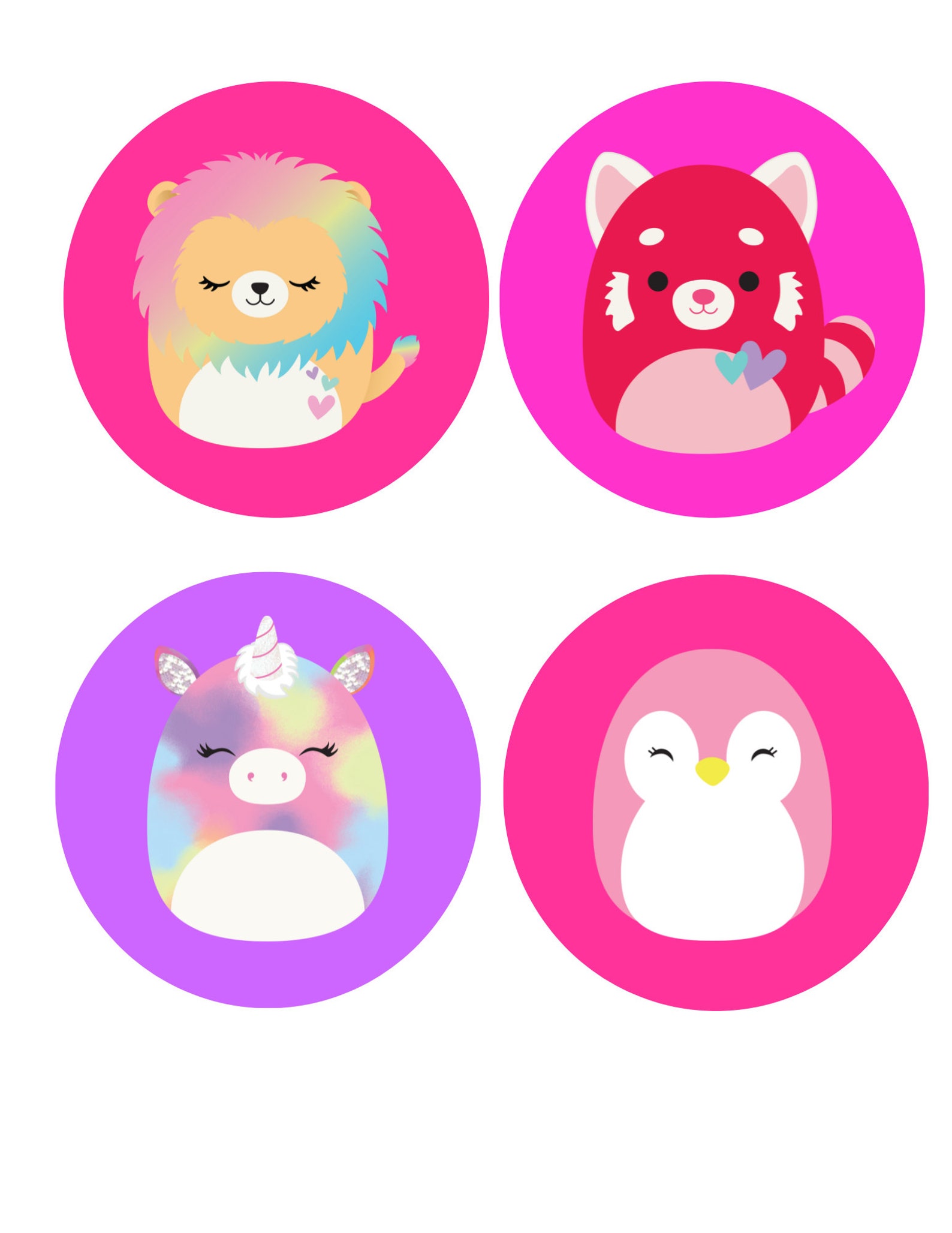 Squishmallow Cupcake Toppers, Squishmallow Birthday - Etsy