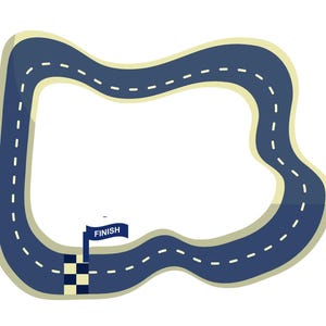 Pin the Race Car on the Race Track Game, Pin the Tail Game, Birthday ...