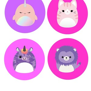 Squishmallow Cupcake Toppers, Squishmallow Birthday - Etsy