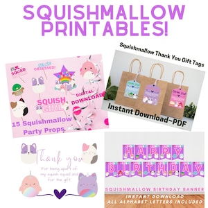 Squishmallow Cupcake Toppers, Squishmallow Birthday - Etsy