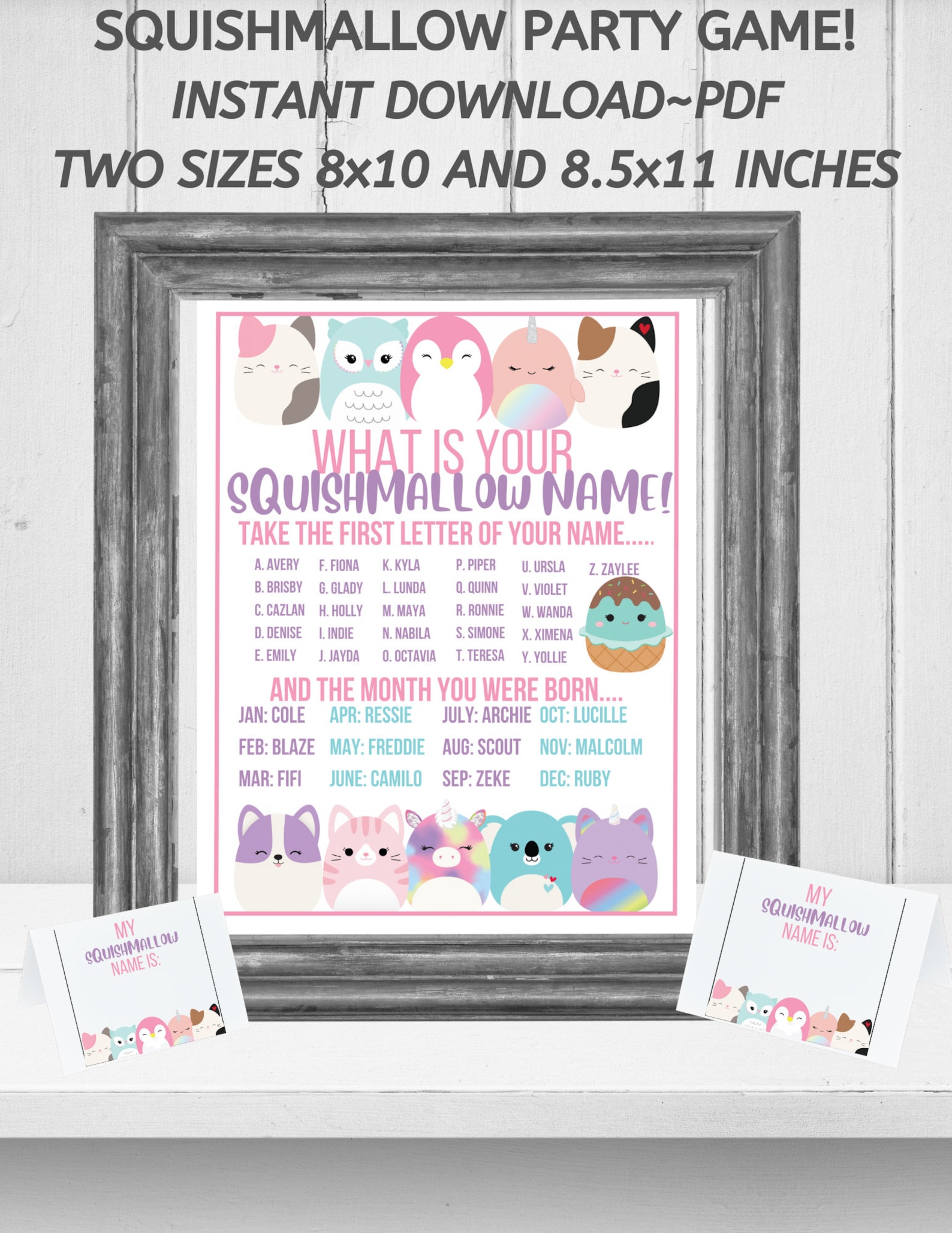 Squishmallow Birthday Bundle, Squishmallow Party, Squishmallow ...