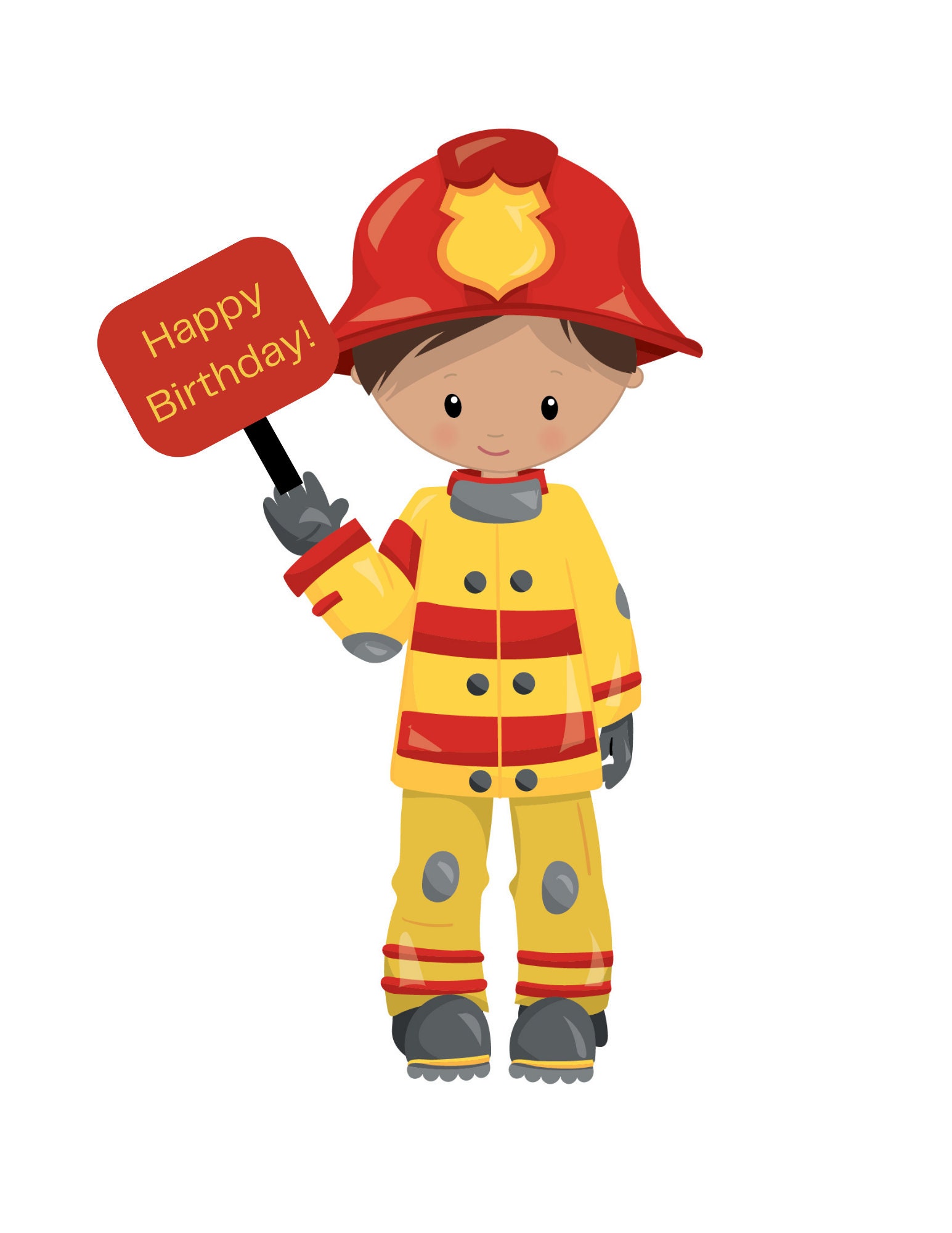 Pin the Fireman on the Fire Truck, Boy Birthday Party Game, Pin the ...
