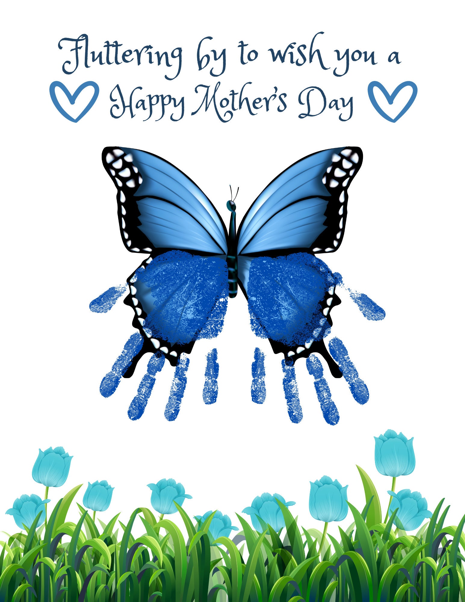 Mothers Day Craft, Mothers Day Handprint Craft, Preschool Mothers Day ...