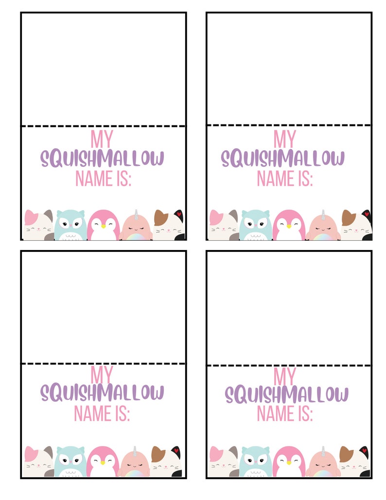 Squishmallow Birthday Party Game, Squishmallow Birthday, What's Your ...