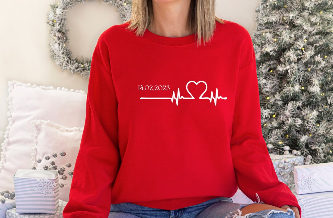 Heart Disease Awareness Sweatshirt, Heart Fighter, Heart Awareness ...