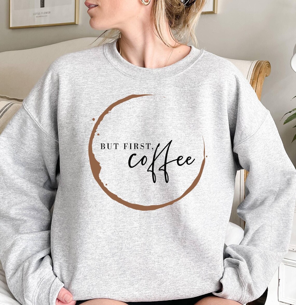 Trendy Coffee Sweatshirt: Coffee Lover Gift - Etsy