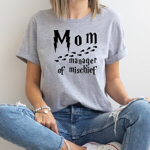 Manager of Mischief Shirt, Mother's Day Gift, Magical Mom Tshirt, Mom ...
