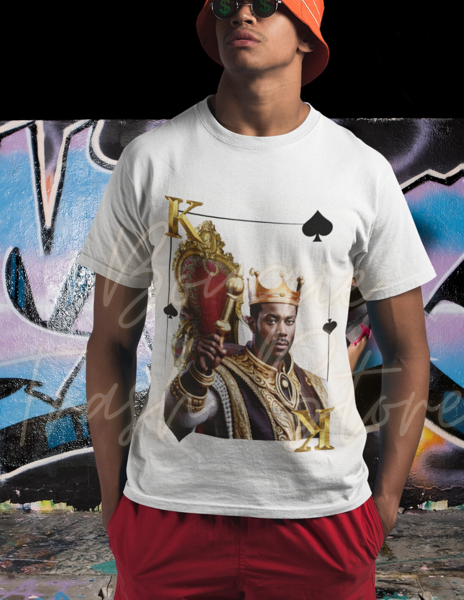 African American King and Queen of Spade Playing Card Graphic Set PNG ...