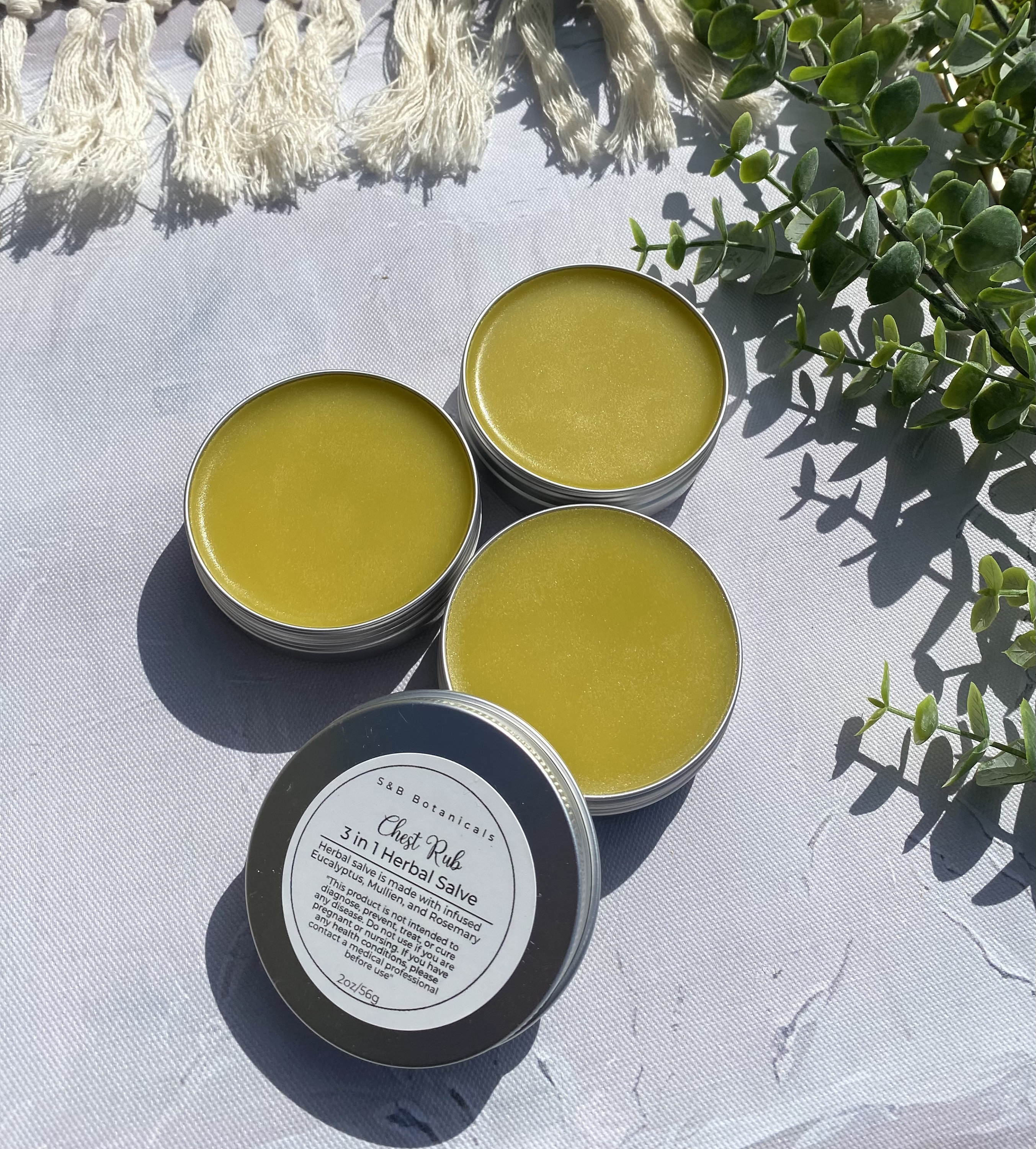 Chest Rub, Herbal Salve, Herbal Chest Rub, Homemade, Natural ...