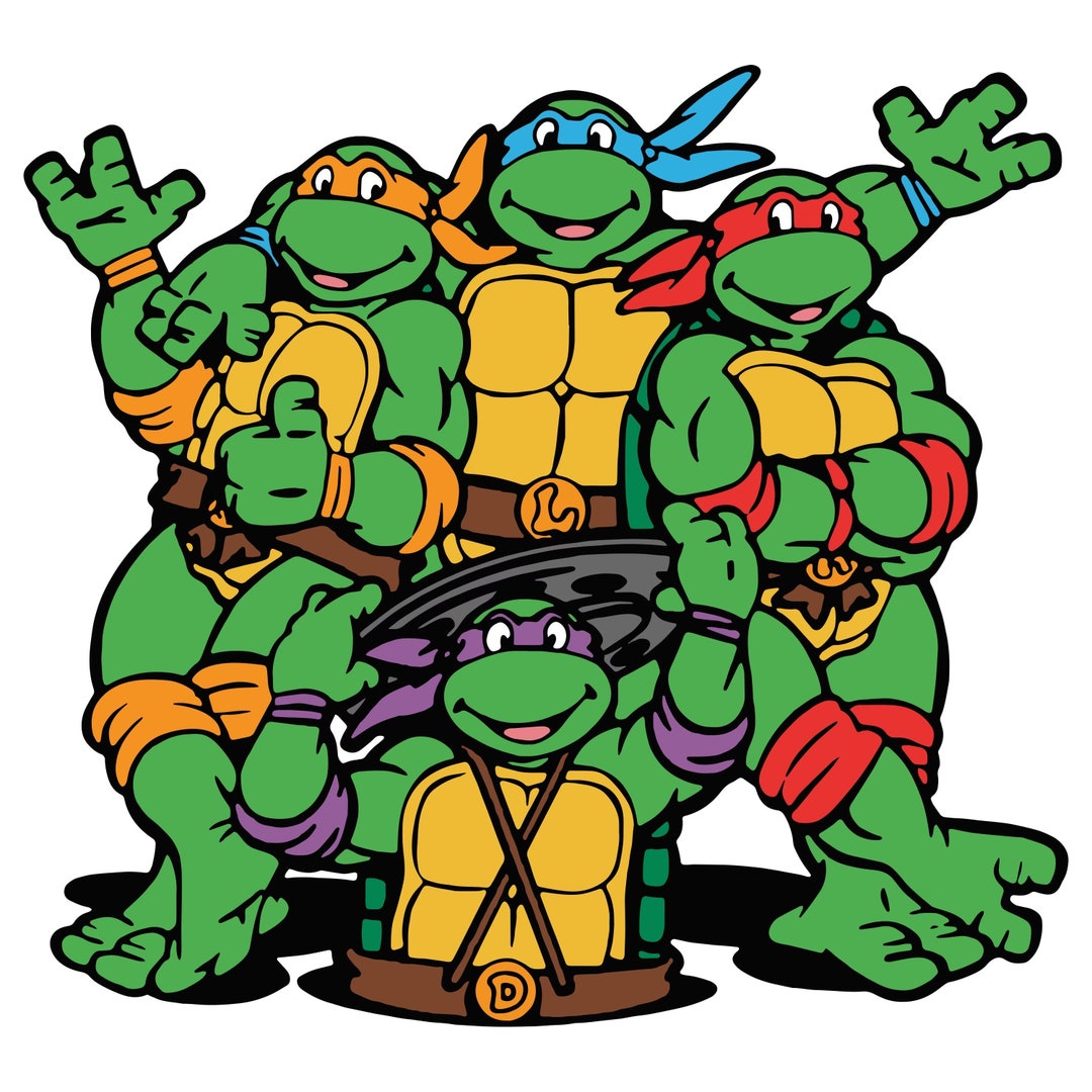 Ninja Turtle Group Individual Svg Teenage Mutant Ninja - Etsy