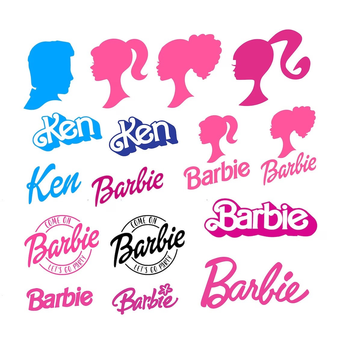 Retro Barbie Font SVG and OTF TTF Canva & Cricut Compatible - Etsy Retro Barbie Font SVG and OTF TTF Canva & Cricut Compatible - Etsy