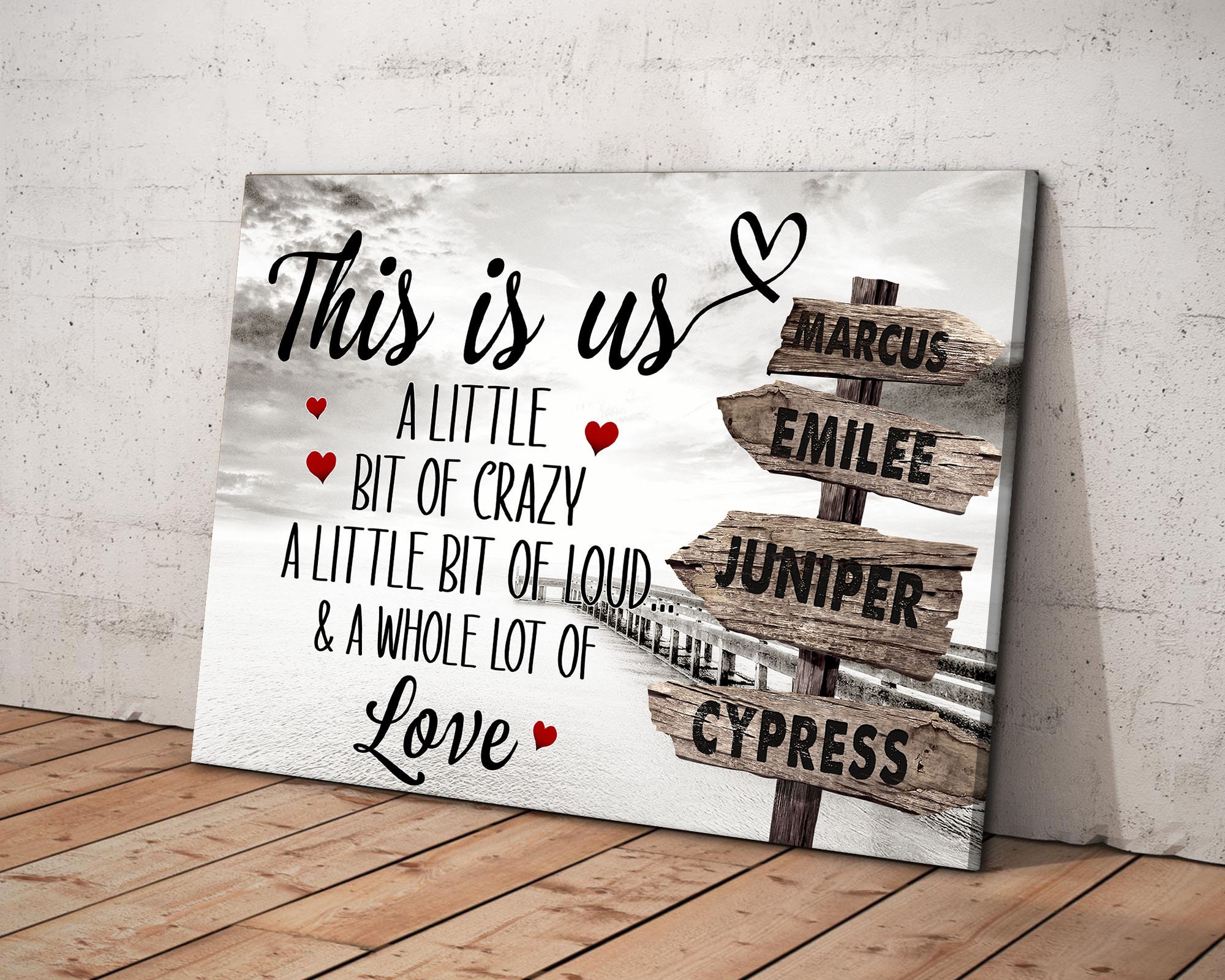 Personalized Family Canvas Family Multi Name Wall Art Custom - Etsy Personalized Family Canvas Family Multi Name Wall Art Custom - Etsy