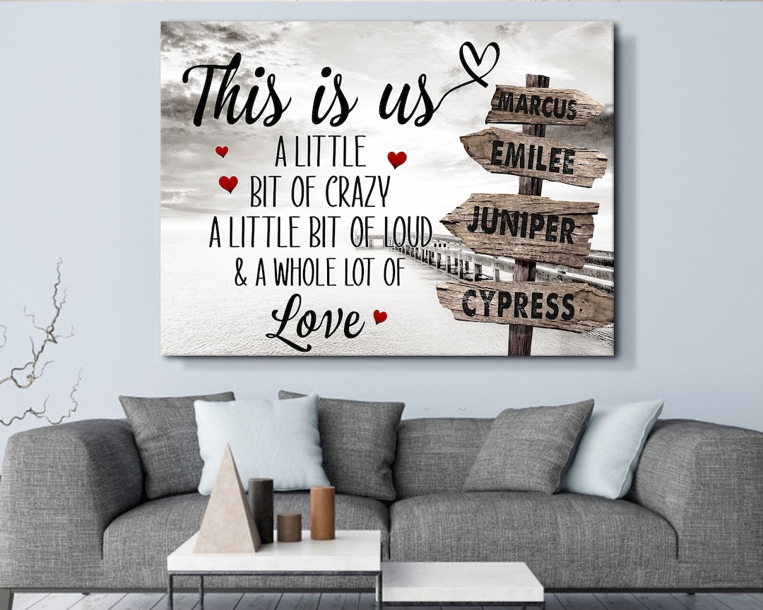 Personalized Family Canvas Family Multi Name Wall Art Custom - Etsy Personalized Family Canvas Family Multi Name Wall Art Custom - Etsy