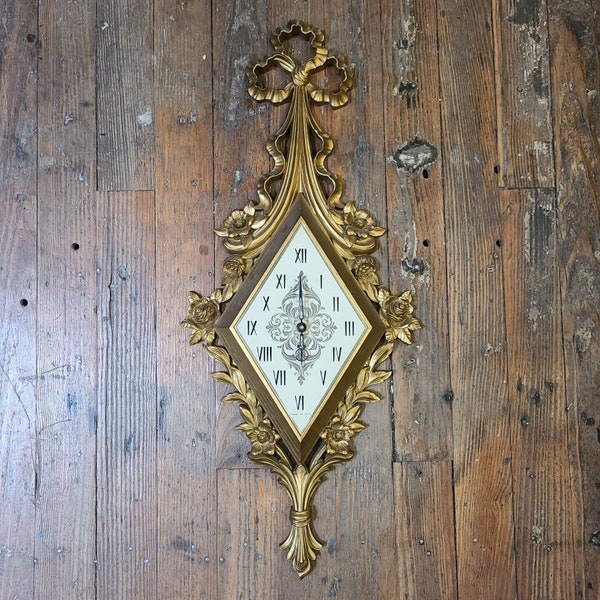 Mid Century Modern Syroco Clock - Etsy