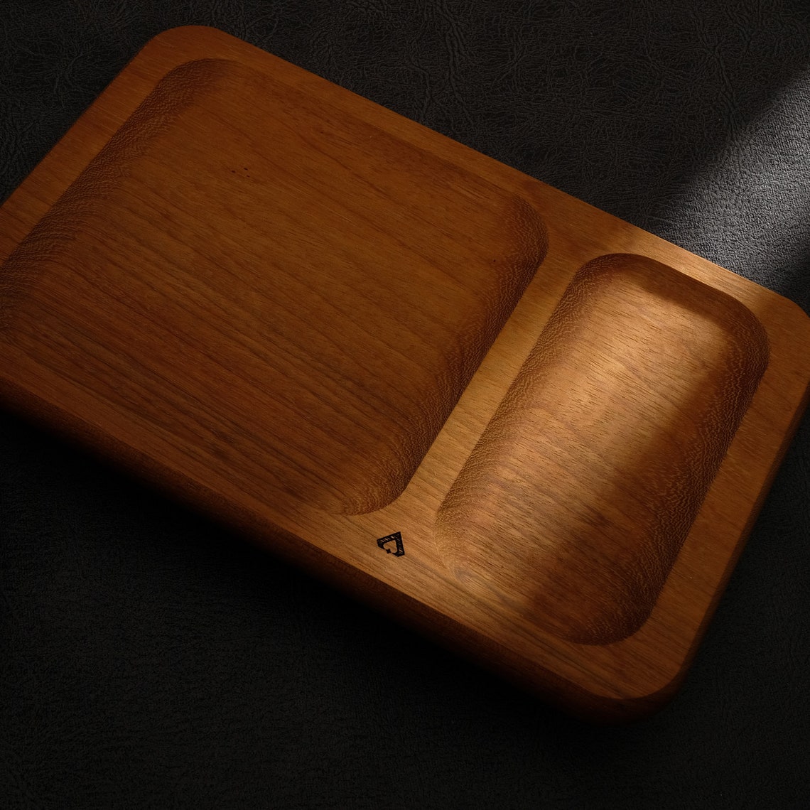 Wooden Burger Serving Plate Iroko Burger Serving Tray Burger - Etsy
