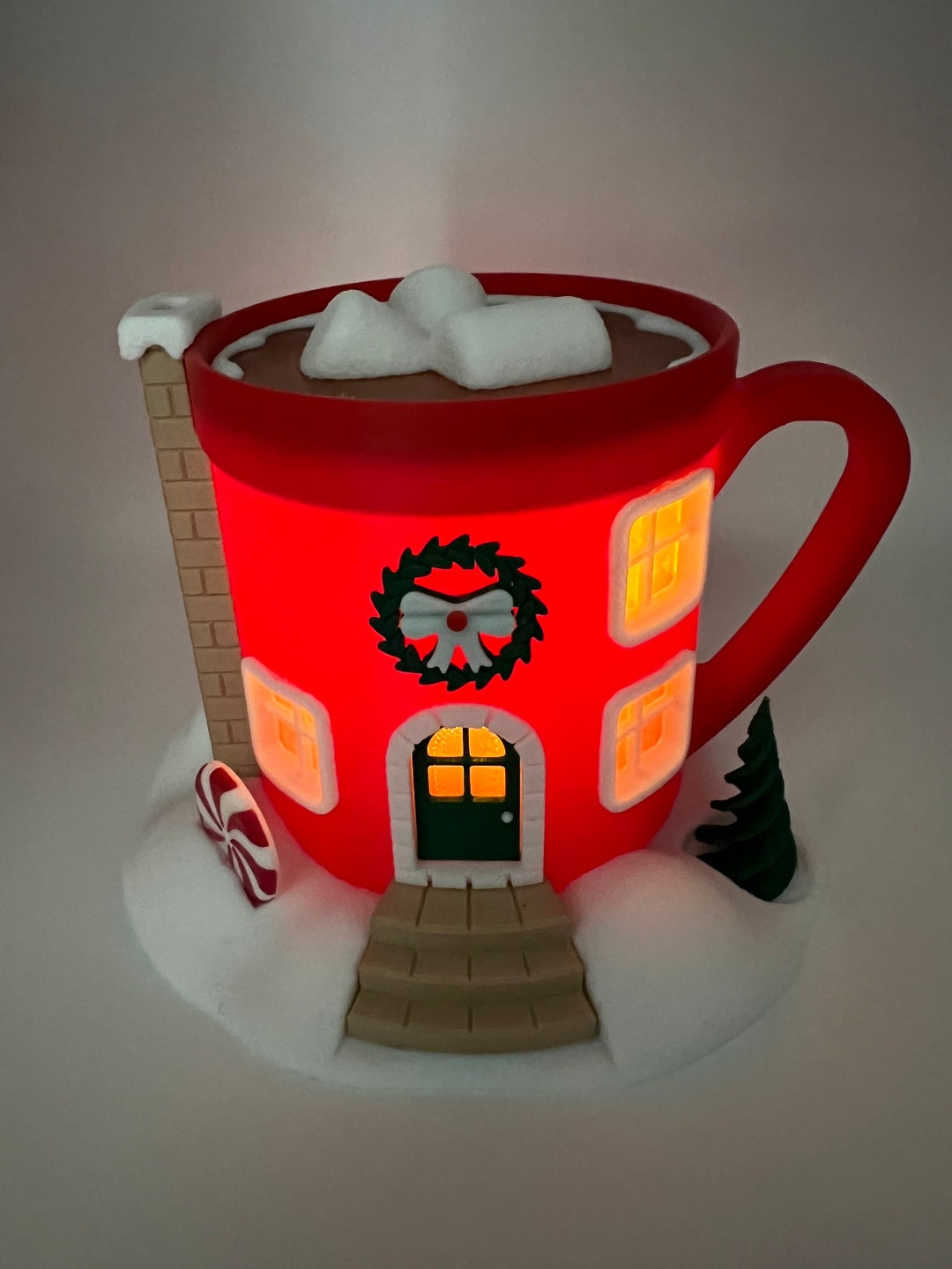 Lighted Christmas Hot Chocolate Mug - Etsy