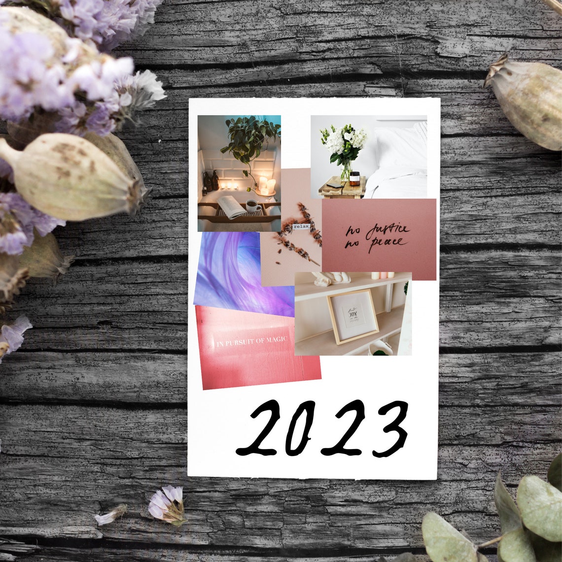 Printable Vision Board Kit Digital Vision Board Cards - Etsy